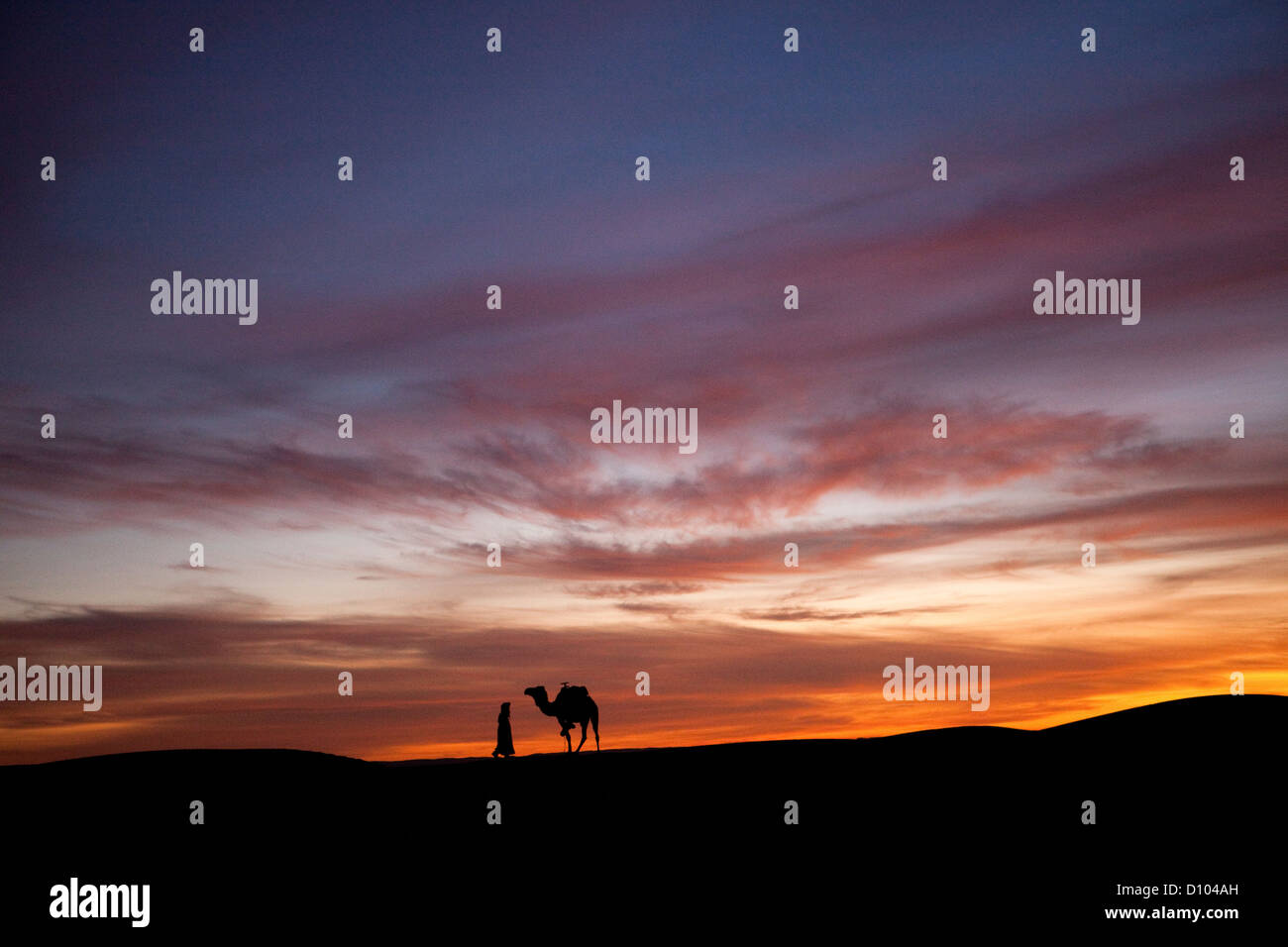 Erg Chebbi dunes, near Merzouga. The Sahara, Morocco Stock Photo - Alamy