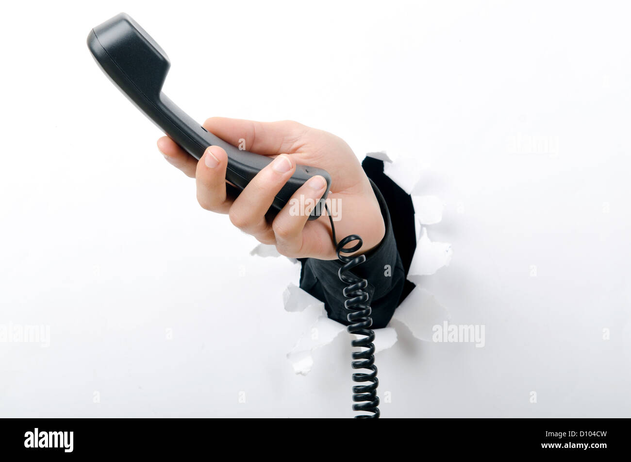 Talking through the hole hi-res stock photography and images - Alamy