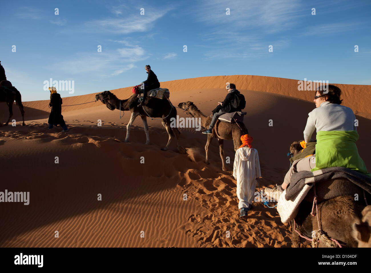 Erg Chebbi dunes, near Merzouga. The Sahara, Morocco Stock Photo - Alamy