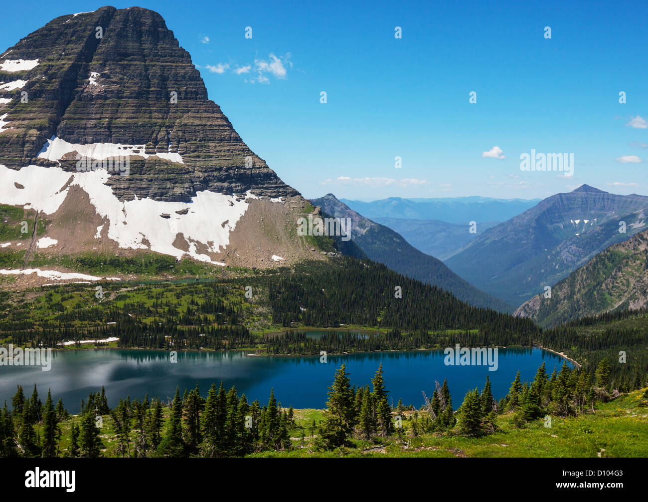Hidden Lake in Glacier National Park, Montana Stock Photo - Alamy