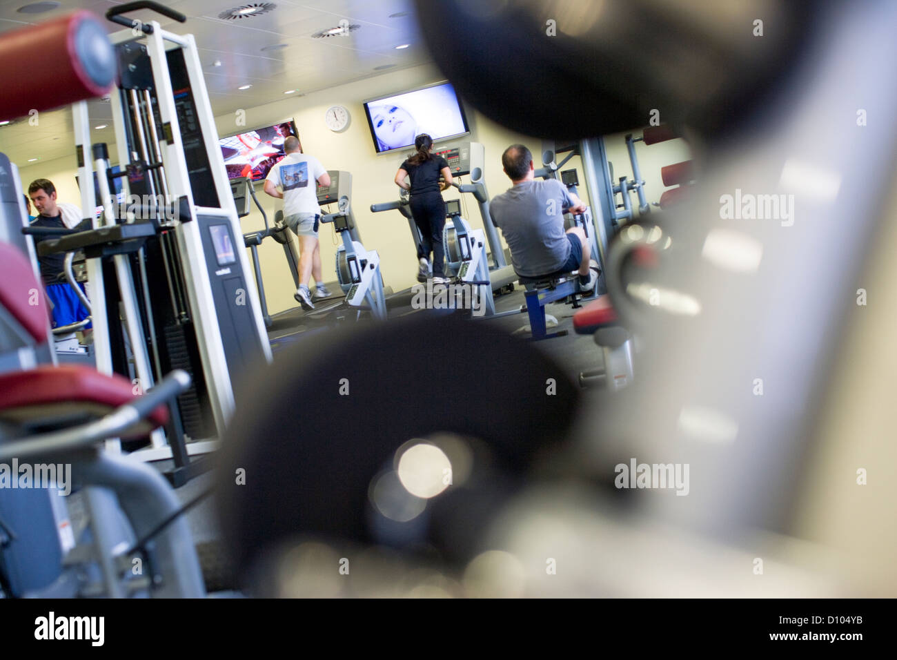 Work place gym Stock Photo - Alamy