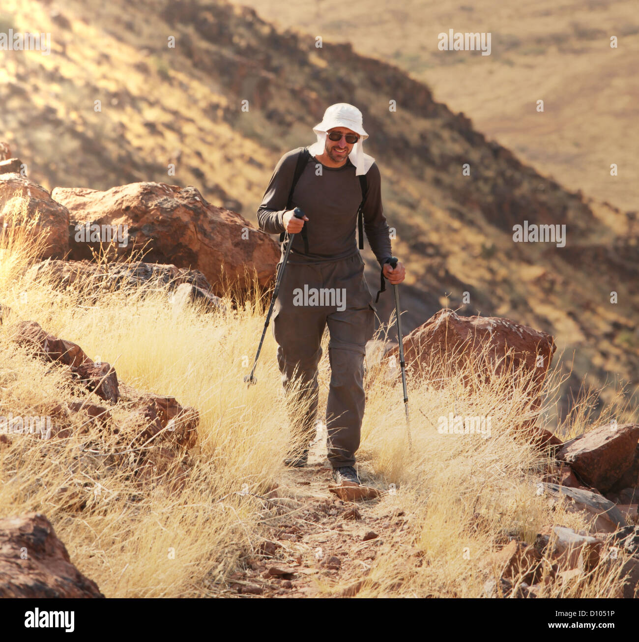 hiking in african mountains,Namibia Stock Photo - Alamy