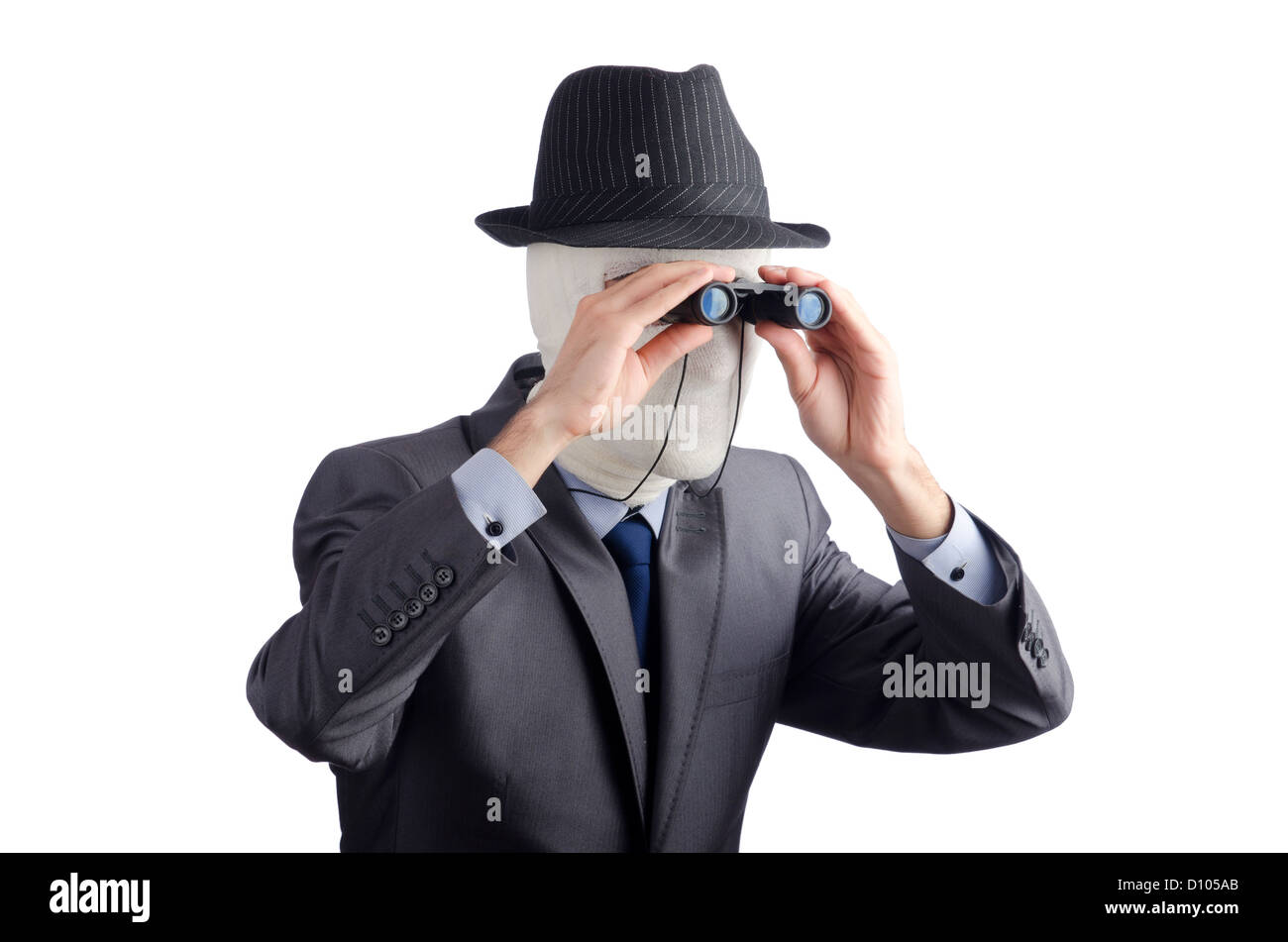 Man covered in medical bandages Stock Photo - Alamy