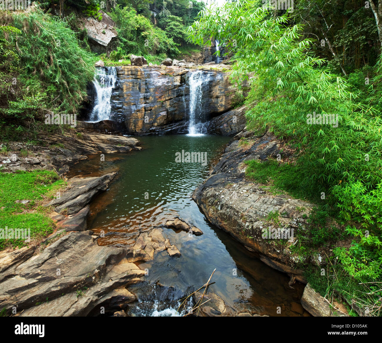 Waterfall on Sri Lanka,Horton Place Stock Photo - Alamy