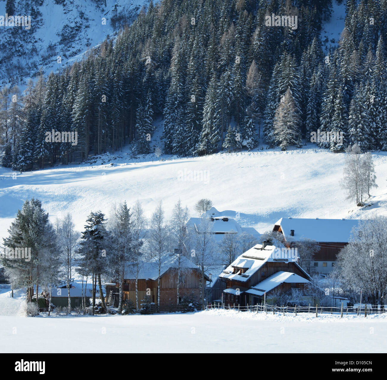Winter Alp mountains in Austria Stock Photo - Alamy