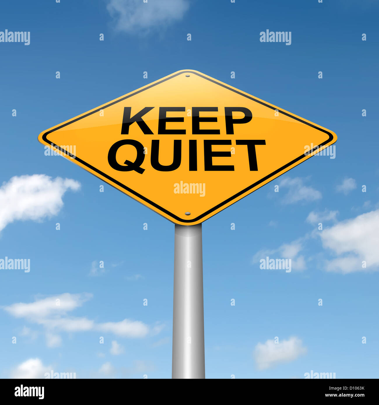 Keep quiet concept Stock Photo - Alamy