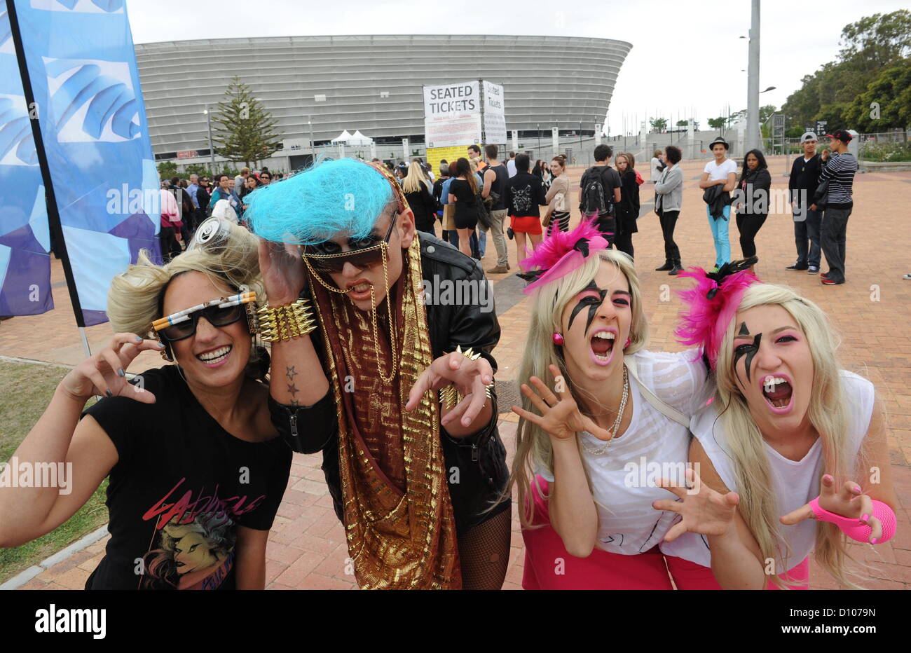 CAPE TOWN, SOUTH AFRICA: Lady Gaga fans Janis Aranes, Reg Hart, Yael ...