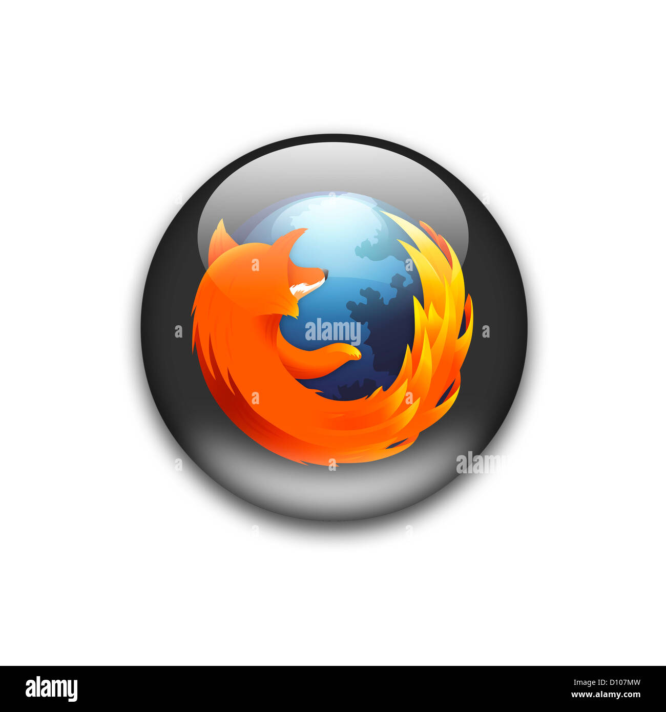 Firefox logo logotype symbol icon Stock Photo - Alamy