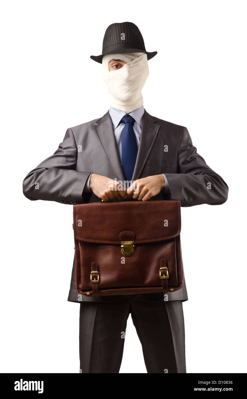 Man covered in medical bandages Stock Photo - Alamy