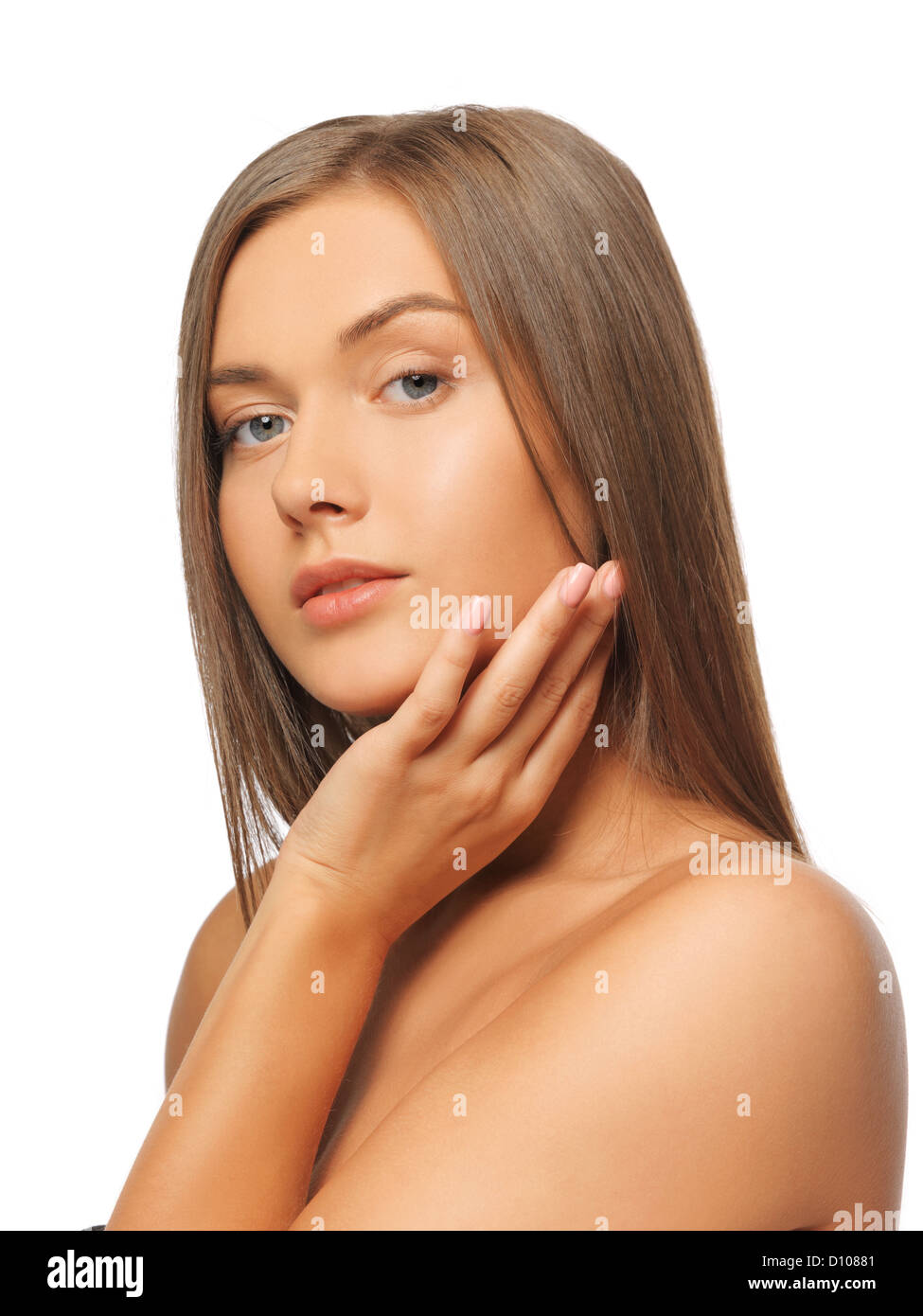 beautiful woman with long hair Stock Photo - Alamy