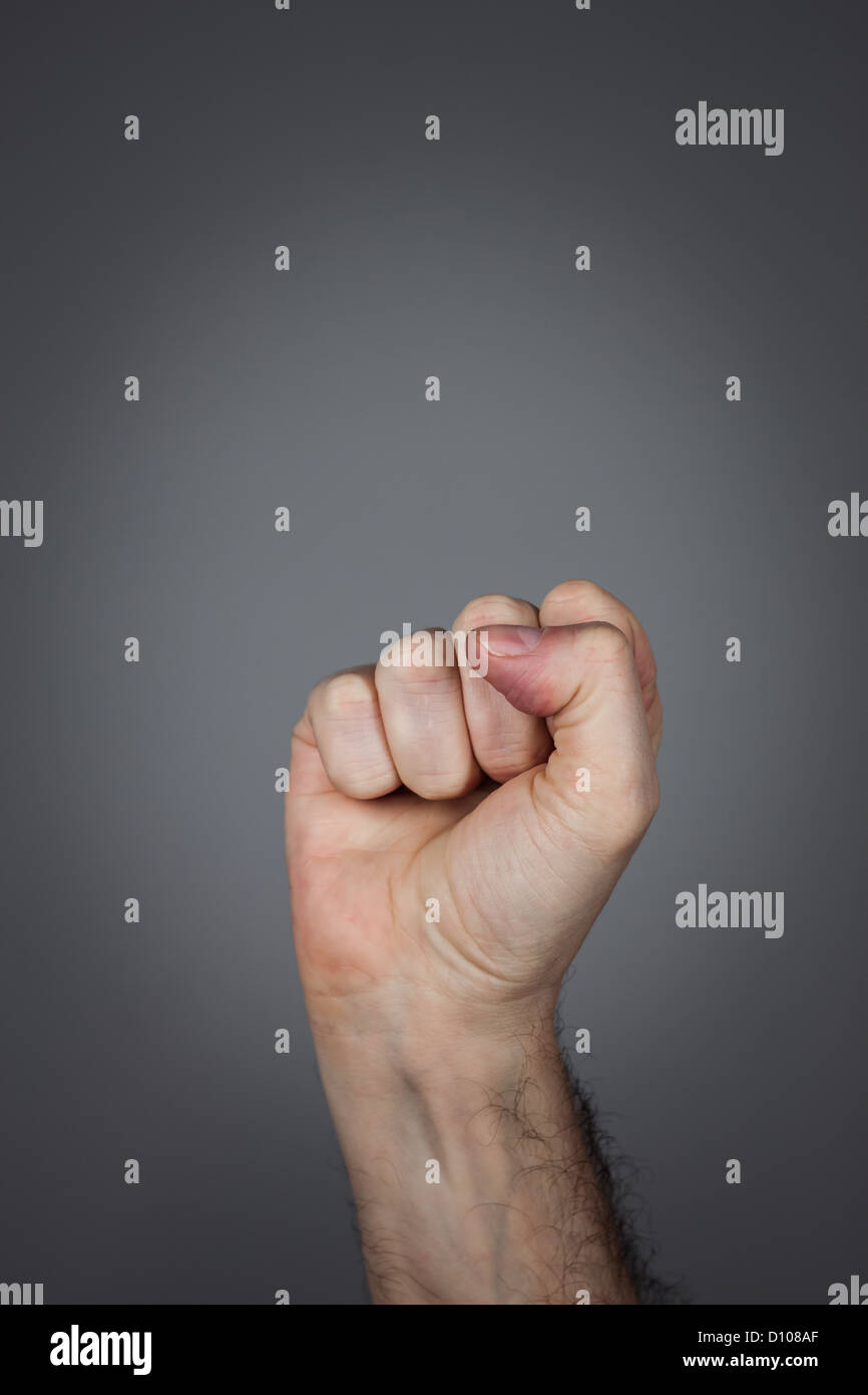 Pointing fist hi-res stock photography and images - Alamy