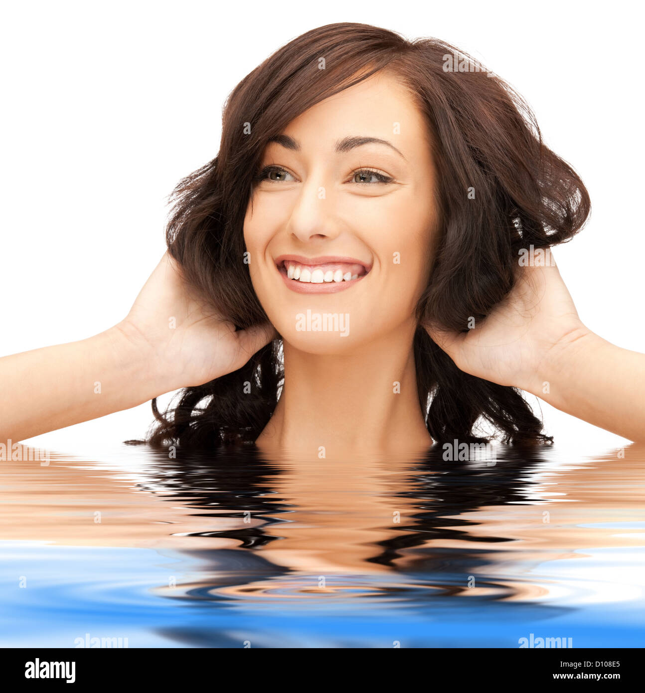 beautiful woman in water Stock Photo - Alamy