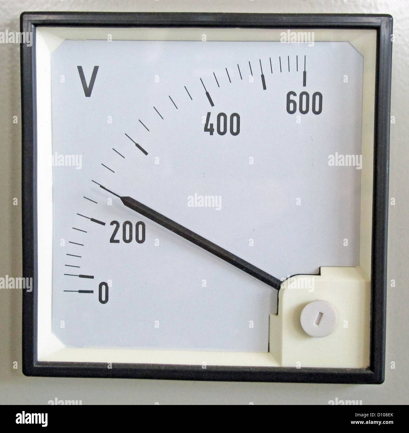 voltmeter for measuring the voltage of the electrical energy in a ...