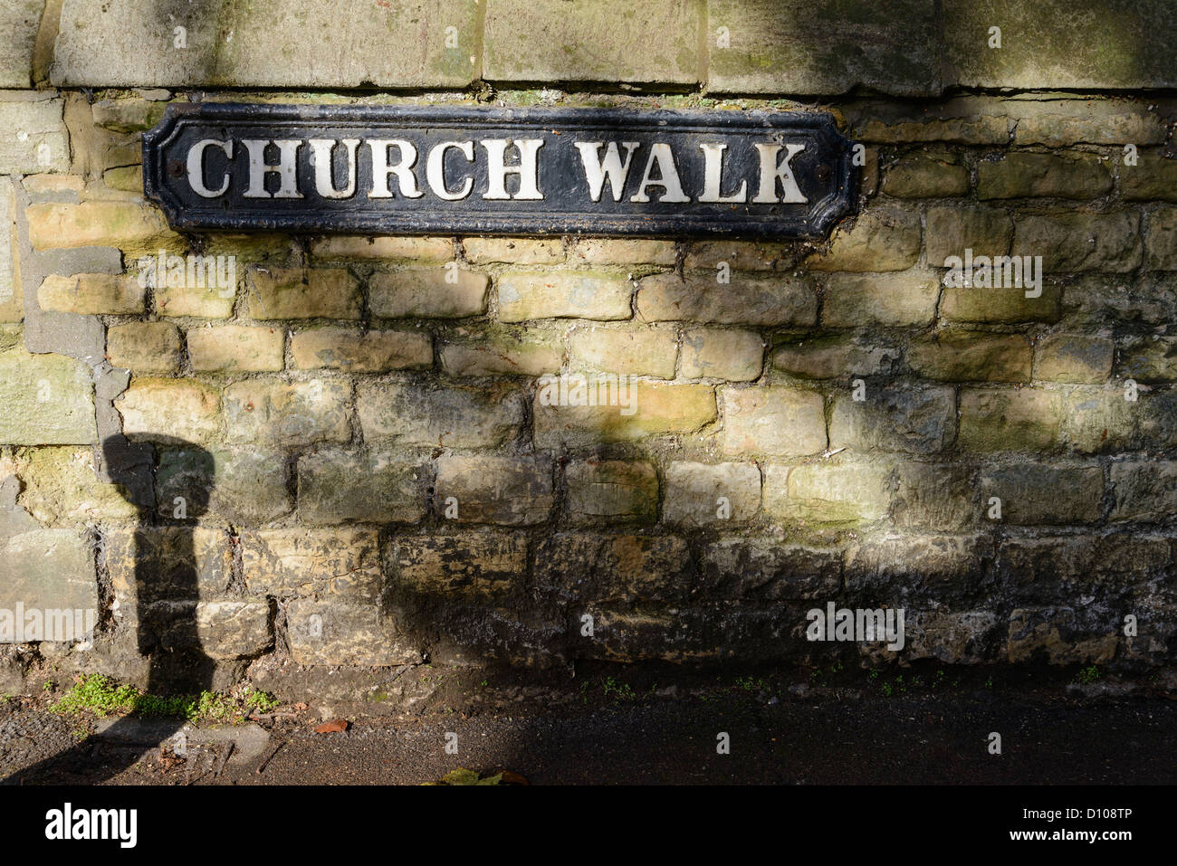 Old street sign for Church Walk Oxford England UK Stock Photo - Alamy