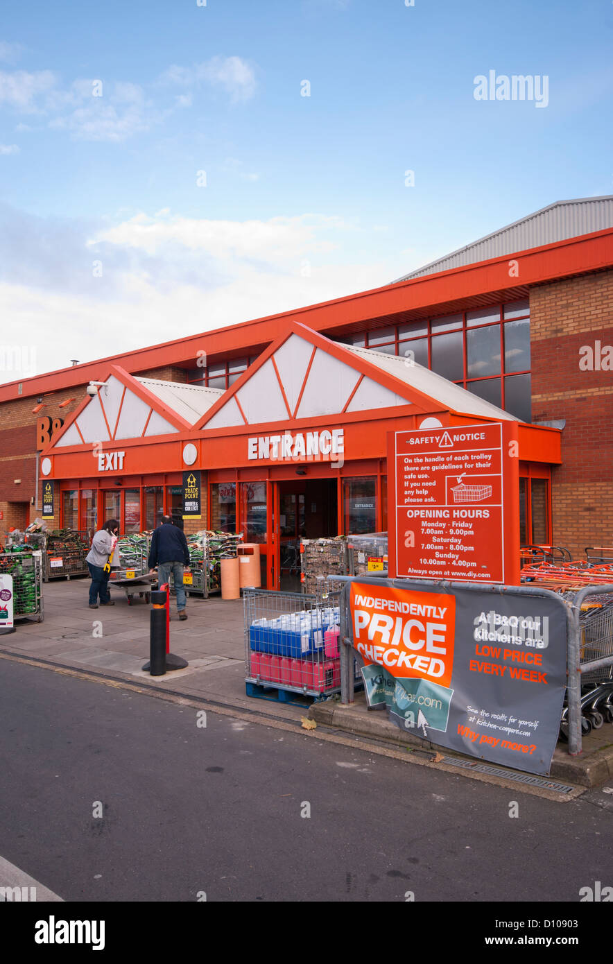 B&Q Superstore UK Stock Photo - Alamy