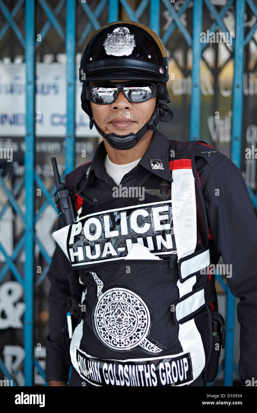 Thailand policeman Thailand S. E. Asia Stock Photo - Alamy