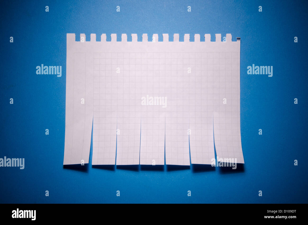 Tear off paper notice on the wall Stock Photo - Alamy