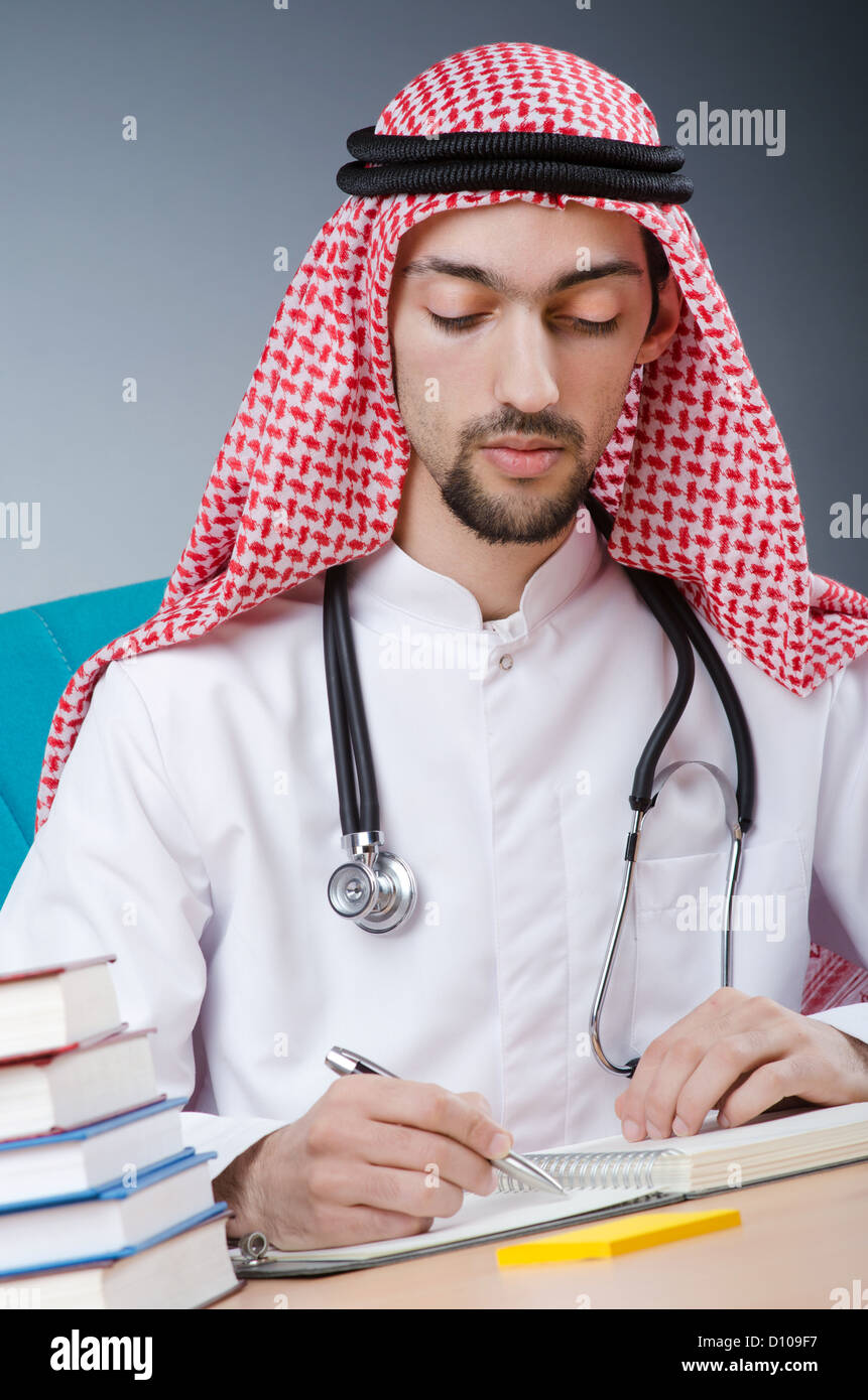 Arab doctor working in hospital Stock Photo - Alamy