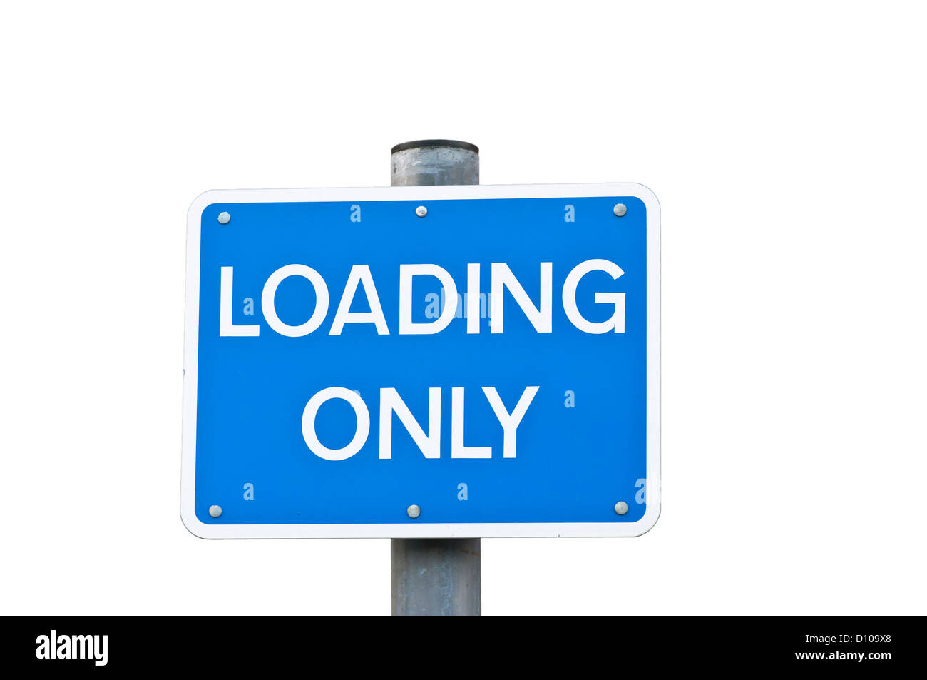 Loading only uk road sign hi-res stock photography and images - Alamy