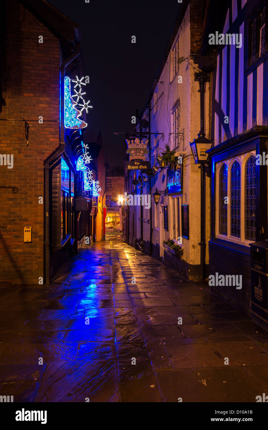 Chesterfield town christmas lights night hi-res stock photography and ...