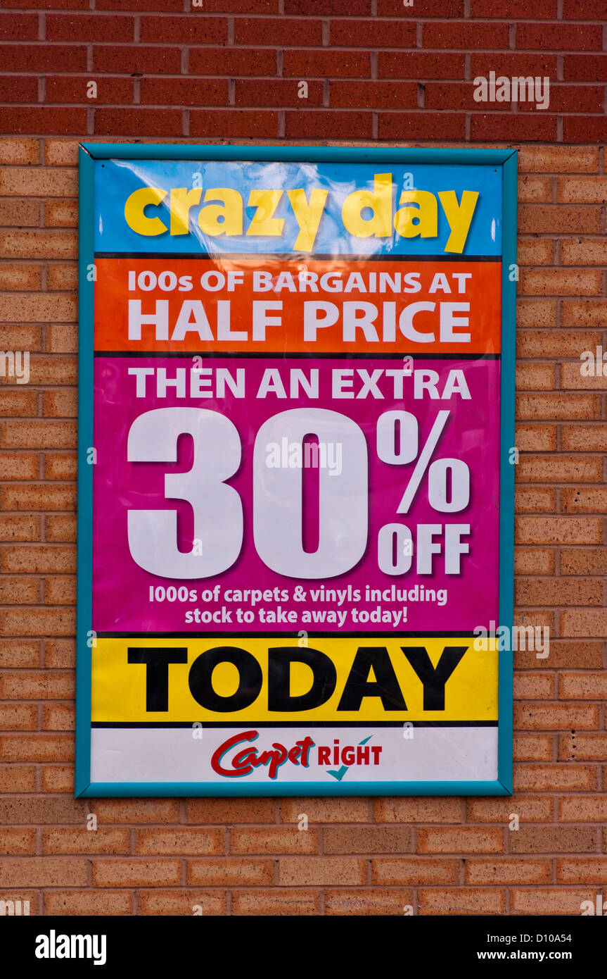 Shop Sale Sign UK Stock Photo - Alamy