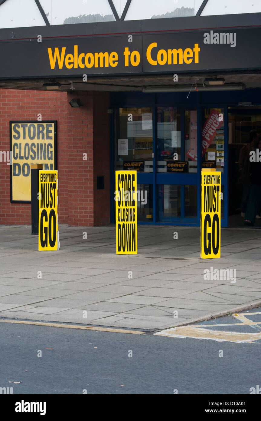 Comet Superstore Closing Down Sale UK Stock Photo - Alamy