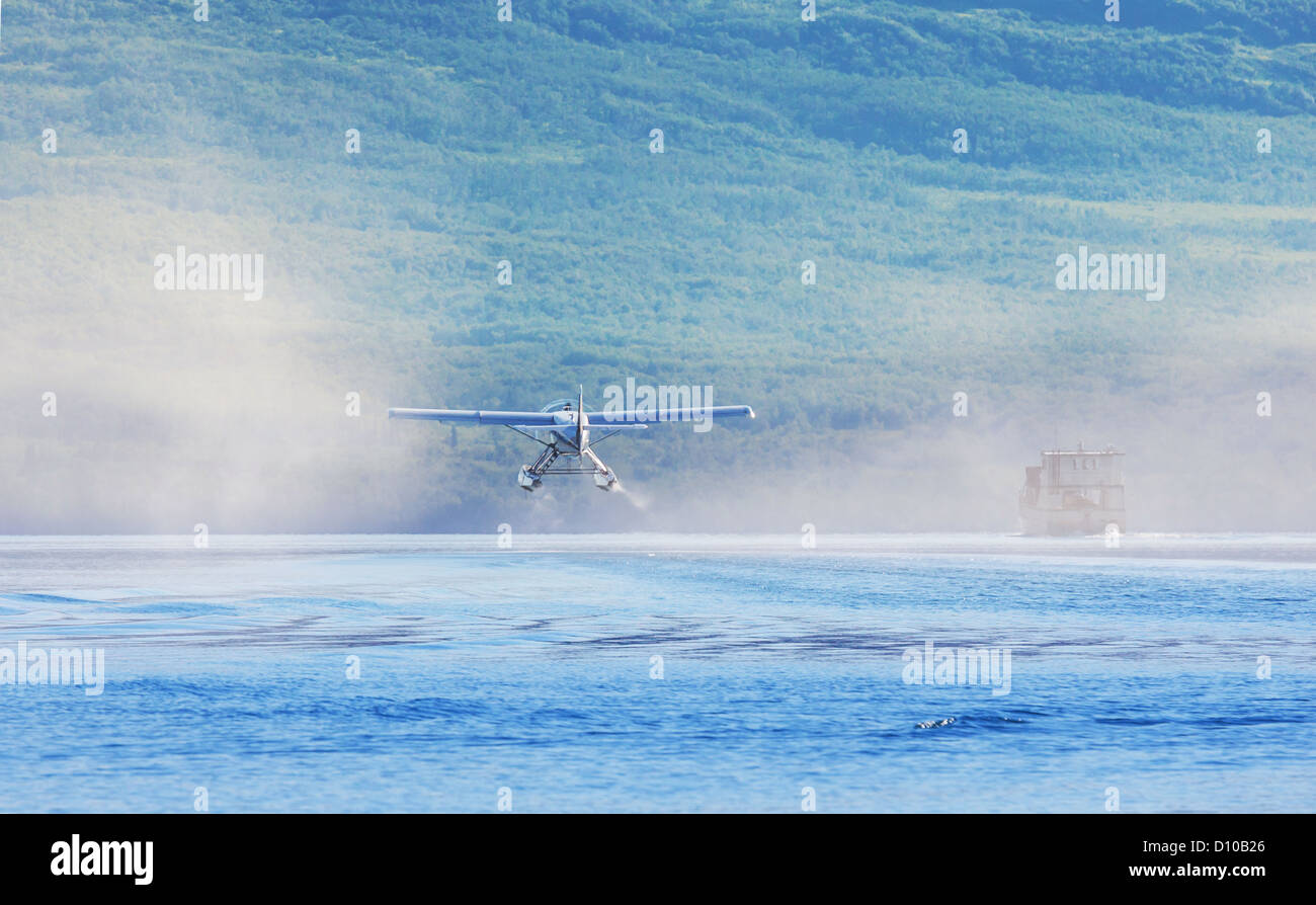 airplane on Alaska Stock Photo - Alamy