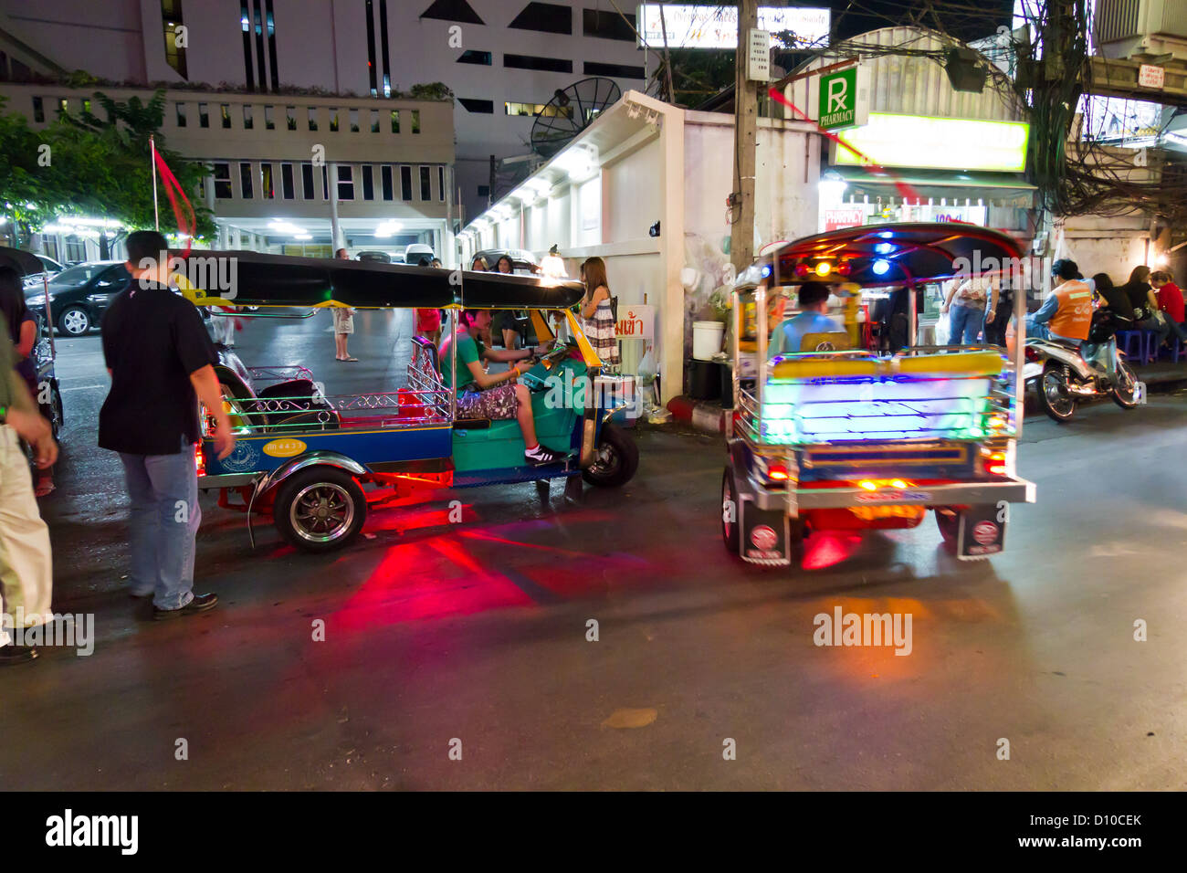 Colorful Tuk Tuk in Bangkok at Night, Thailand Stock Photo - Alamy Colorful Tuk Tuk in Bangkok at Night, Thailand Stock Photo - Alamy