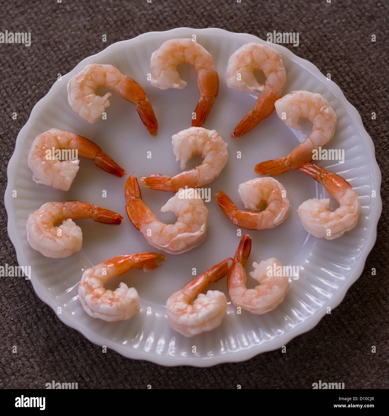 Cleaned and Cooked Shrimp Stock Photo - Alamy