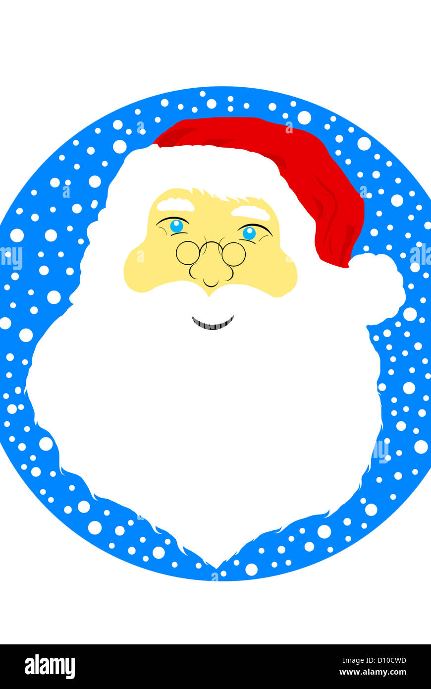 Face of Santa Claus Stock Photo - Alamy