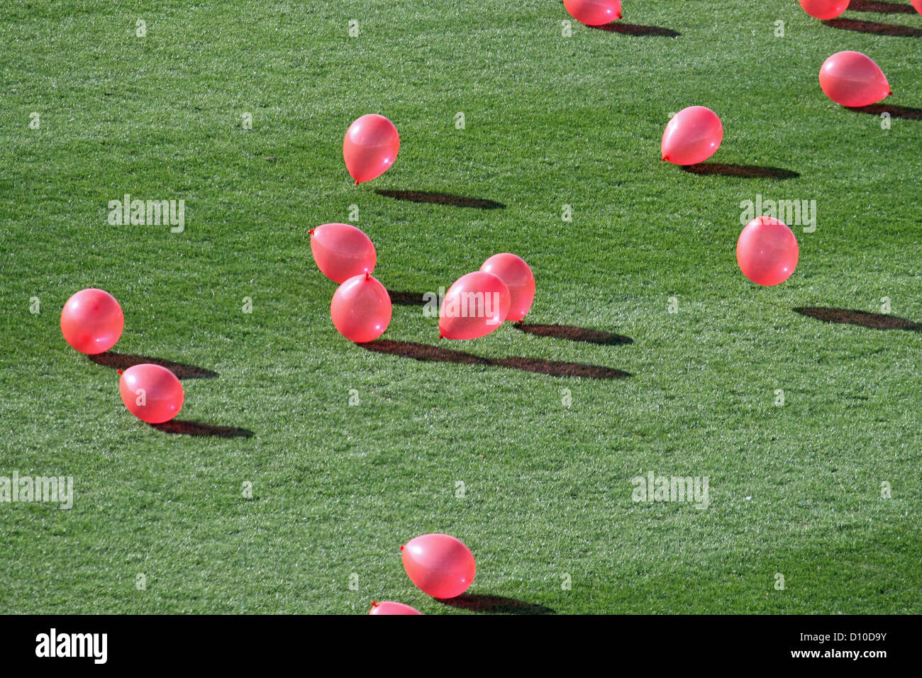 Football stadium balloons hi-res stock photography and images - Alamy