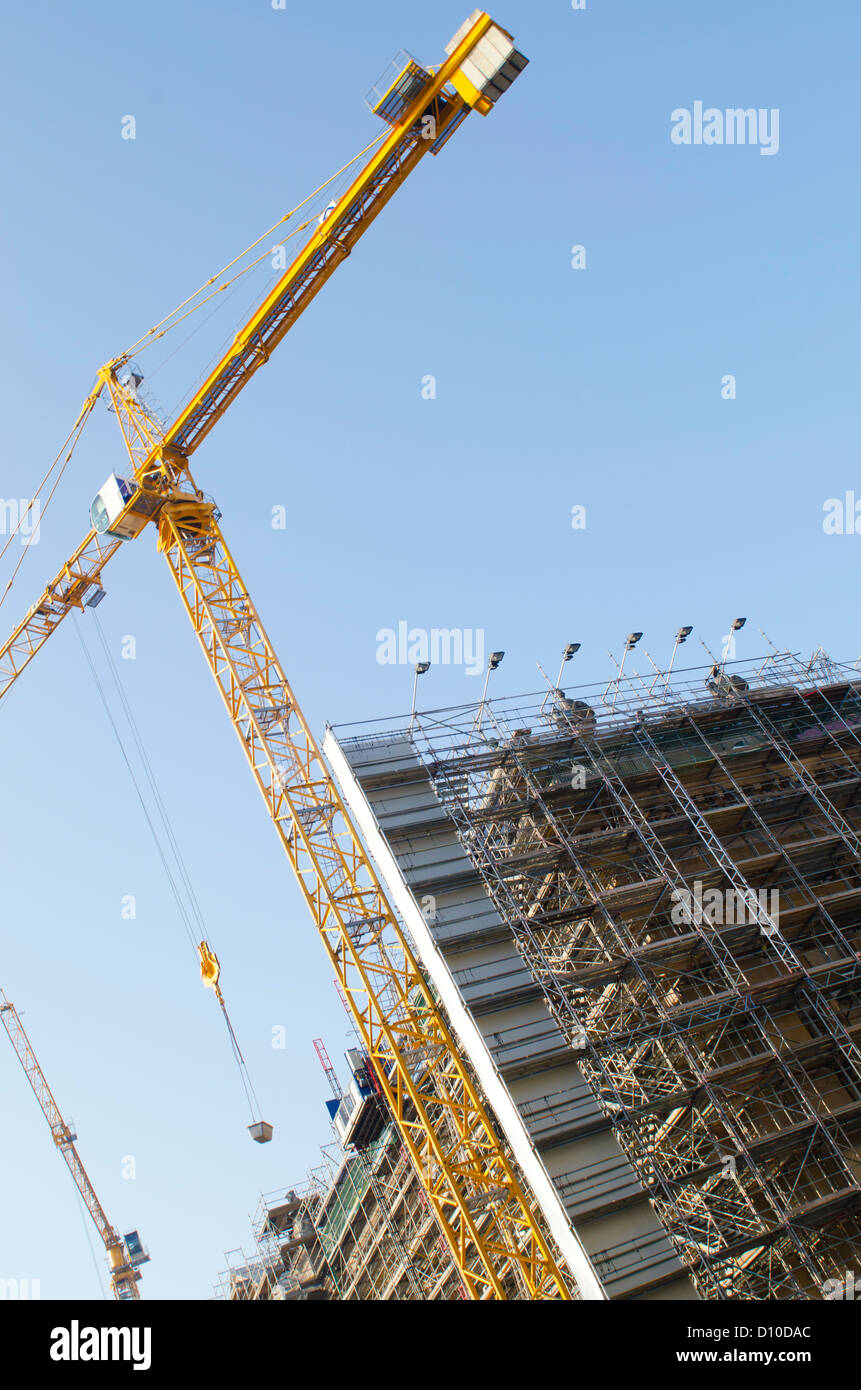 Construction crane on the site Stock Photo - Alamy