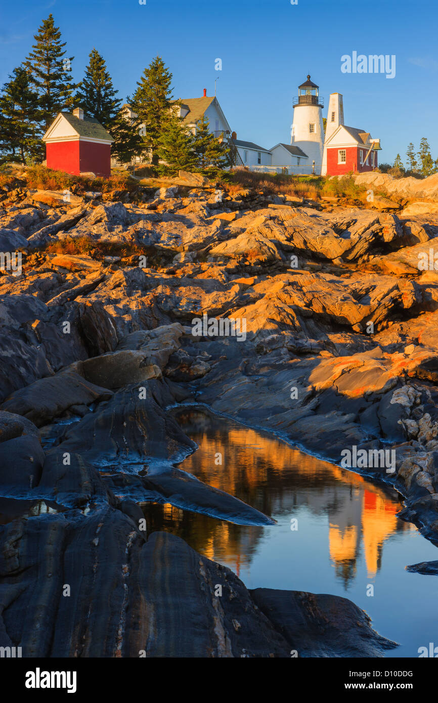 Pemaquid Point Light, Maine, USA Stock Photo - Alamy