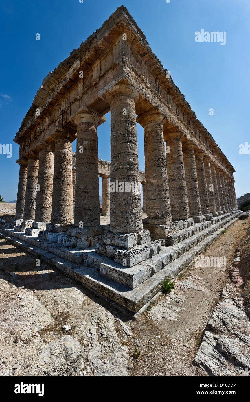 the Doric temple of Segesta, Sicily, Italy Stock Photo - Alamy