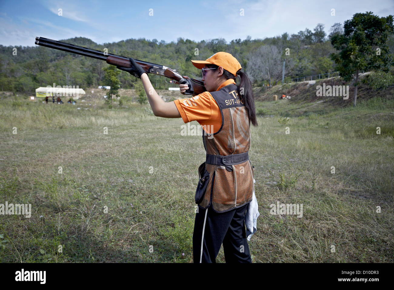 Shotgun Shooter Female Sport High Resolution Stock Photography and ...