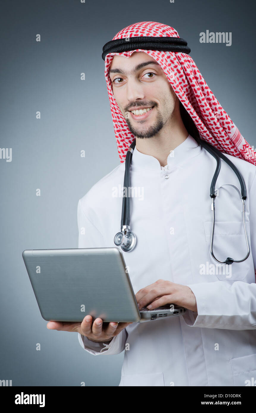 Arab doctor working in hospital Stock Photo - Alamy