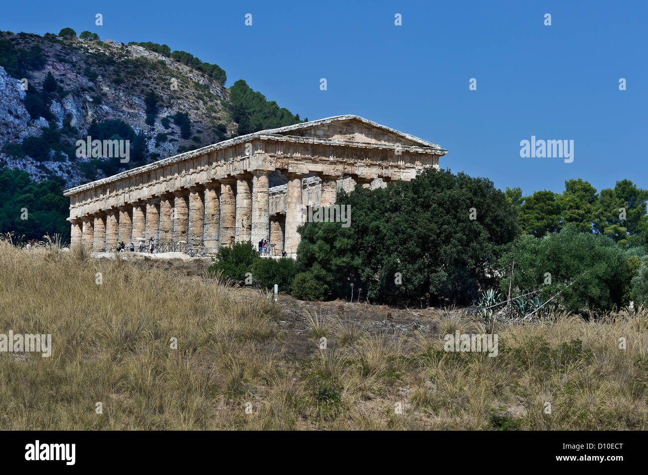 the Doric temple of Segesta, Sicily, Italy Stock Photo - Alamy