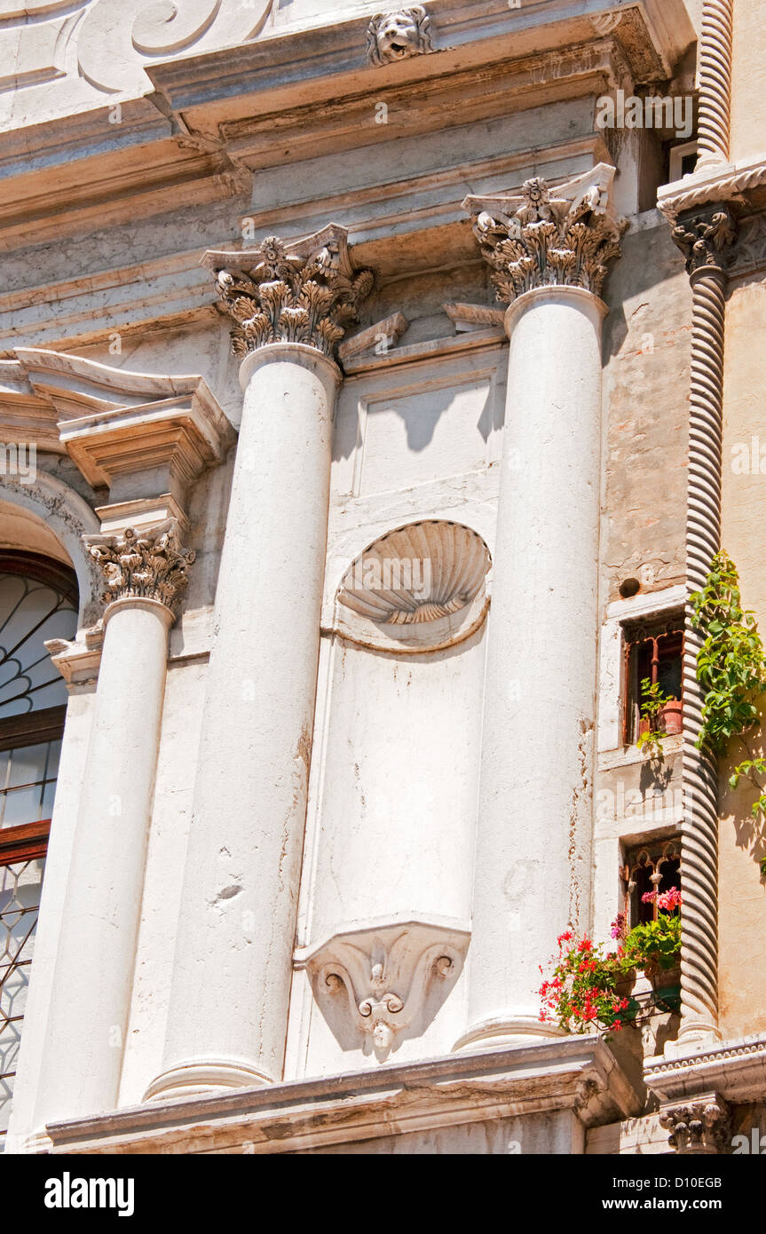 Columns of building, Venice, Italy Stock Photo - Alamy