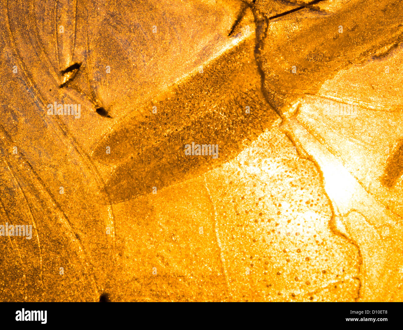 Sunset light seen through a sheet of ice Stock Photo - Alamy