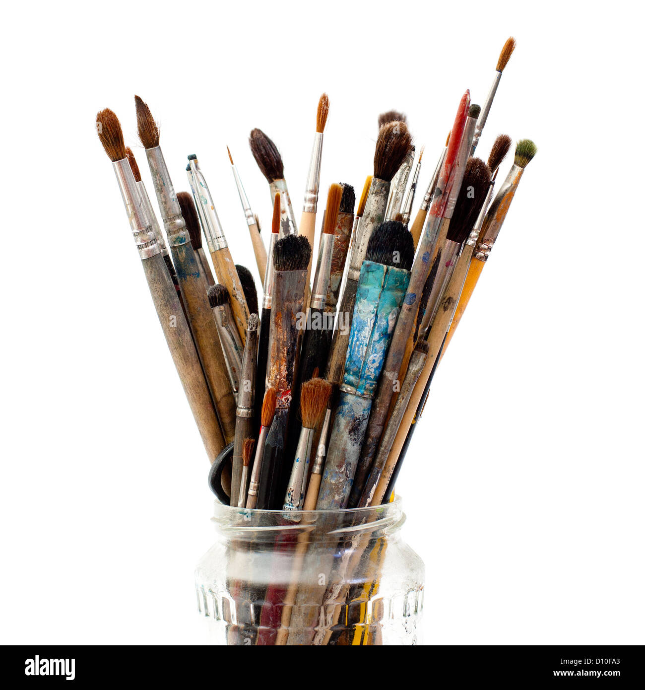 Dirty Artist Paint Brush