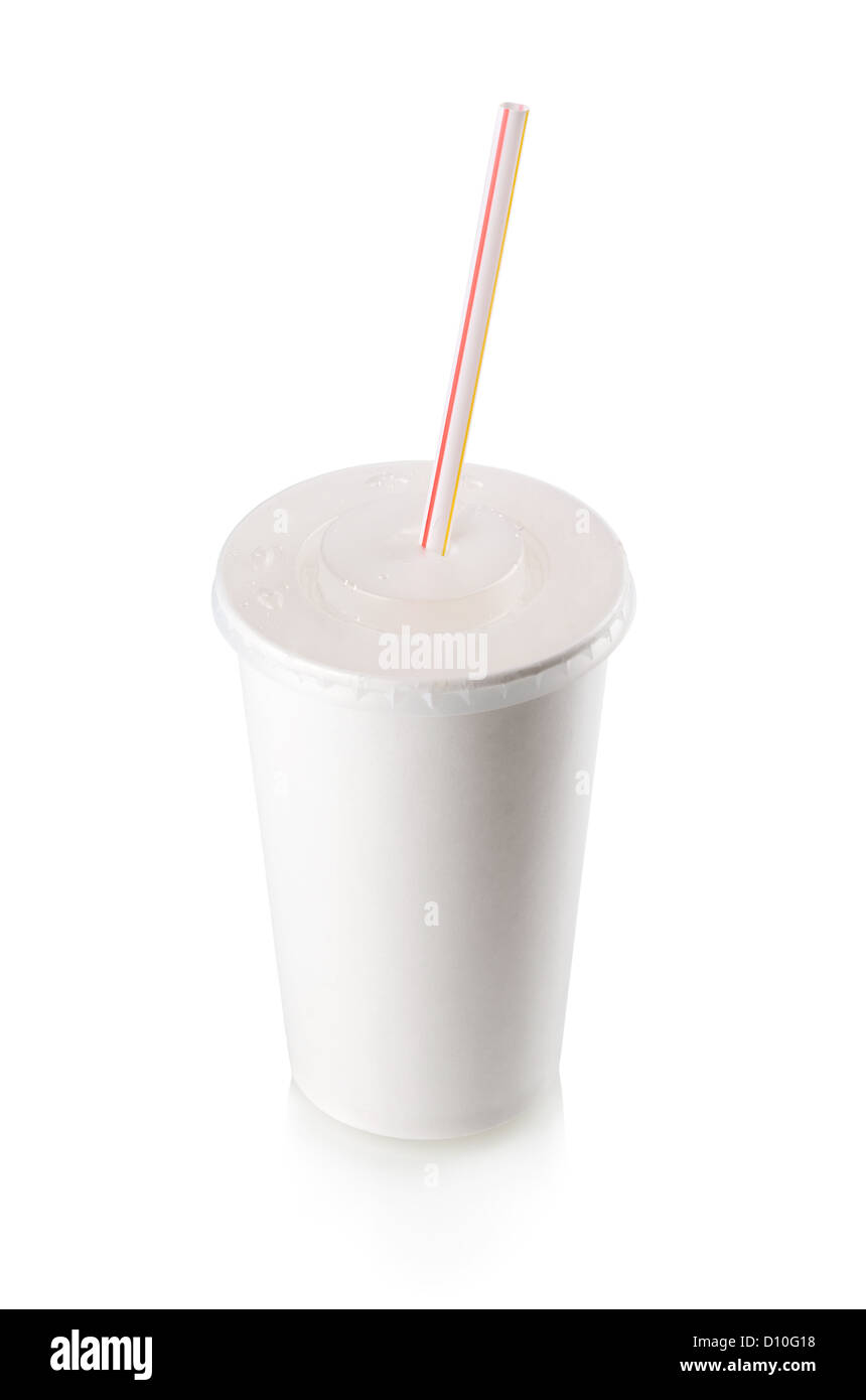 Fast food drink. Isolated on white Stock Photo - Alamy