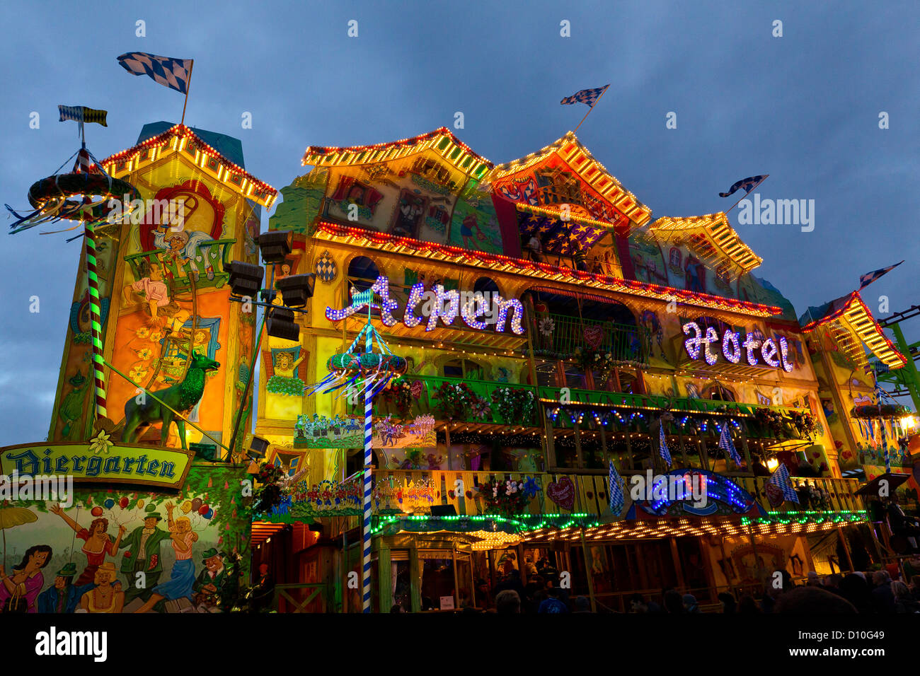 Fun Fair At The Winter Wonderland Hyde Park London Stock Photo - Alamy