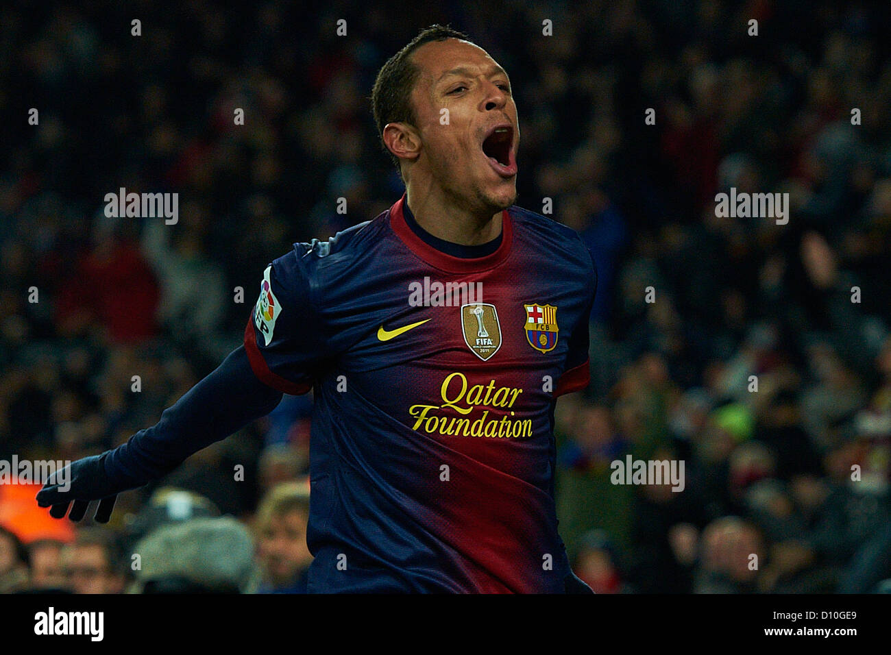 Adriano Correia (FC Barcelona) reacts after scoring against Athletic ...
