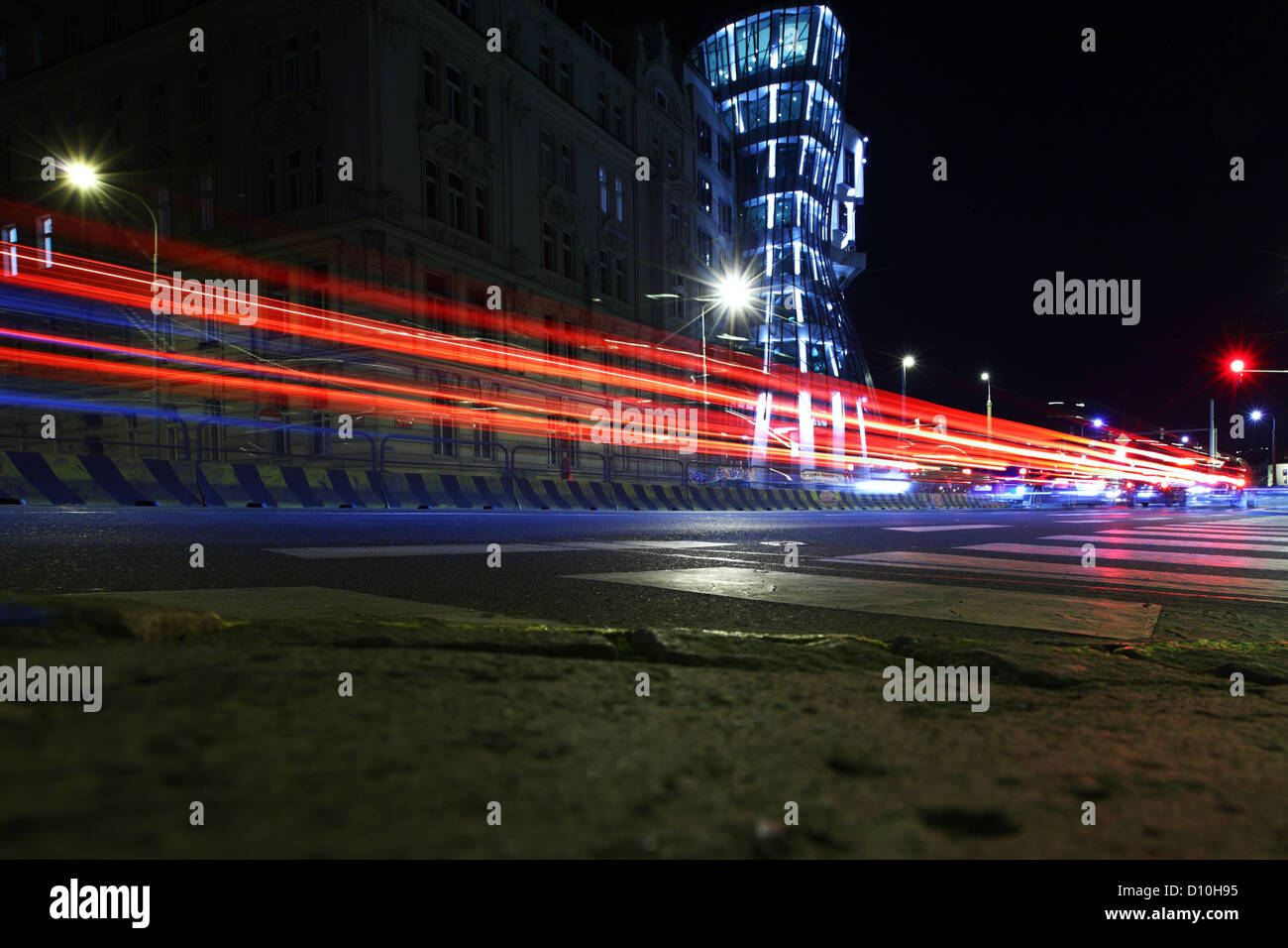 night city lights on street Stock Photo - Alamy