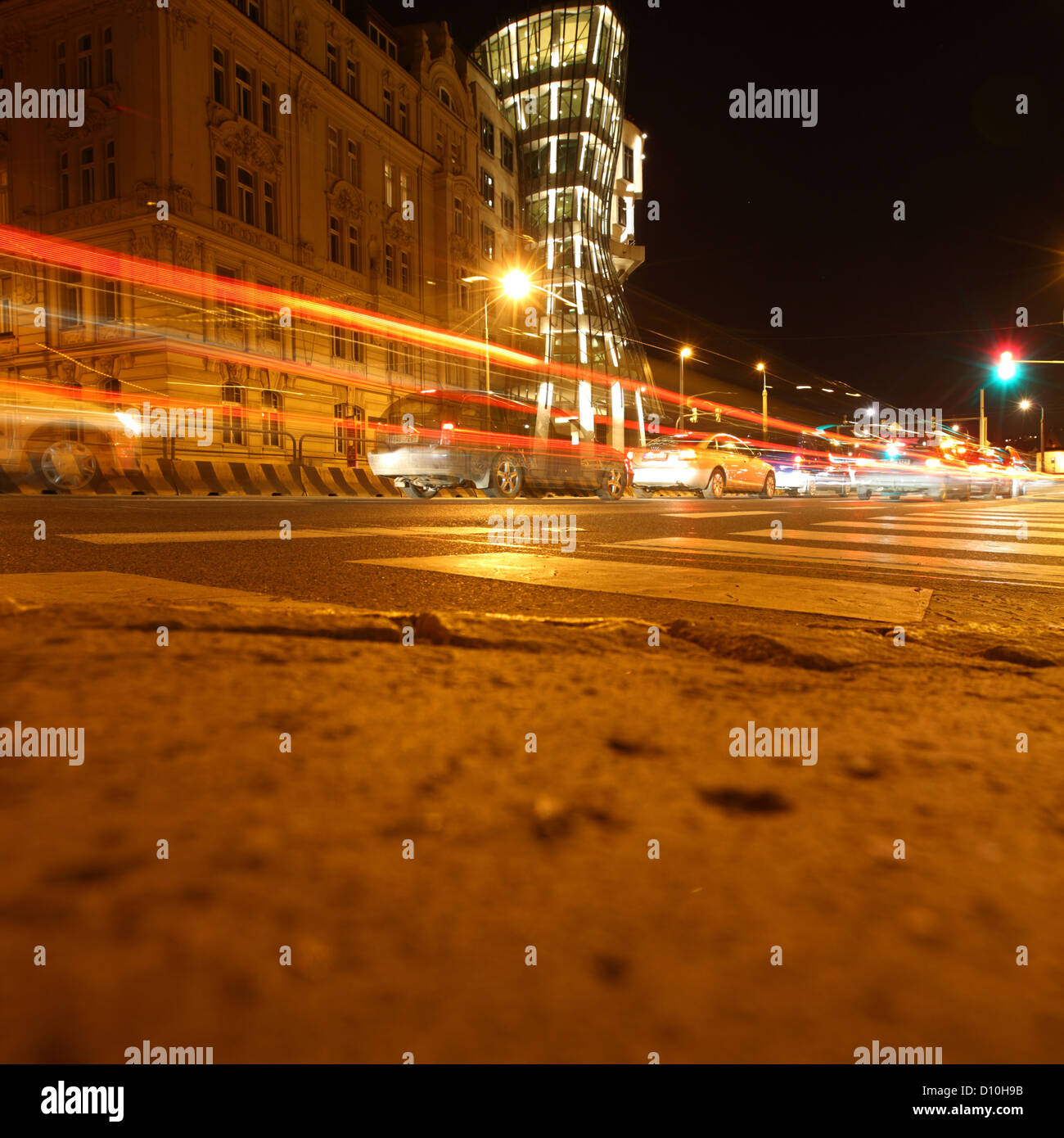 night city lights on street Stock Photo - Alamy