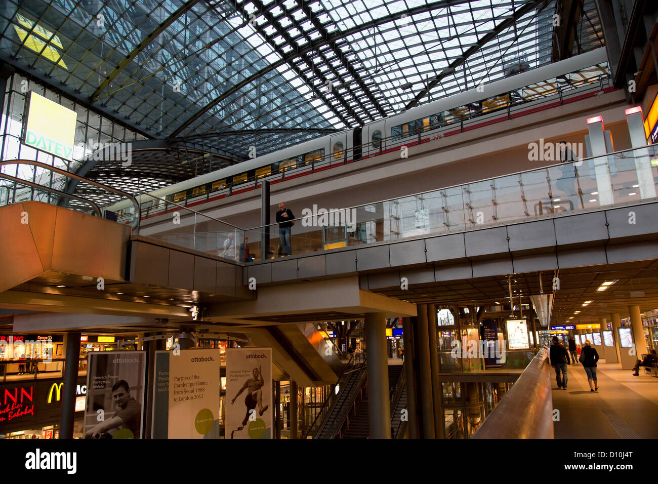 Berlin, Germany, Interior of Berlin Hauptbahnhof Stock Photo - Alamy
