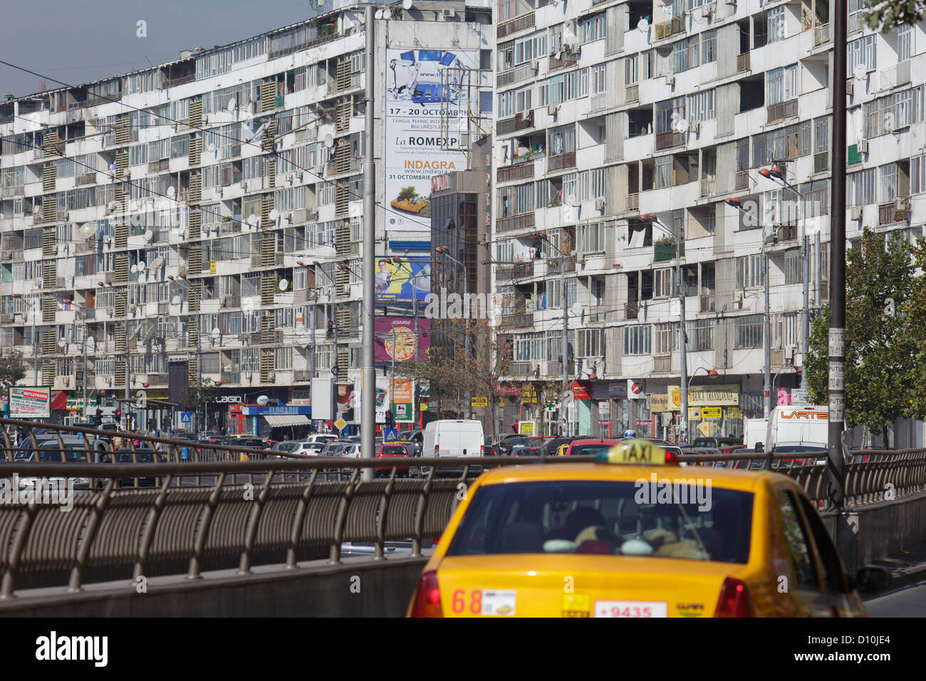 Bucharest, Romania, road traffic in a residential area Stock Photo - Alamy