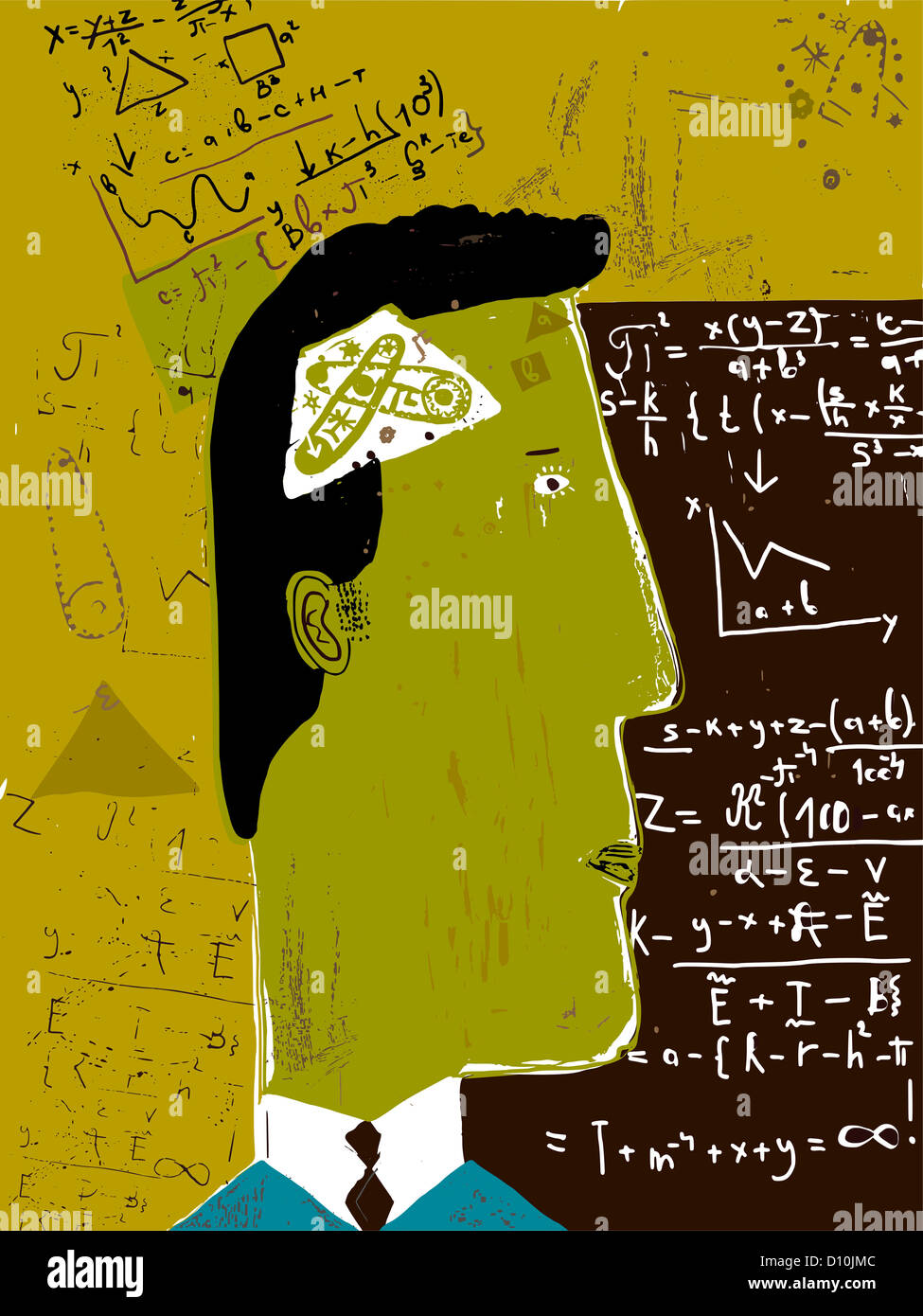 Image of a man who is busy thinking process Stock Photo - Alamy