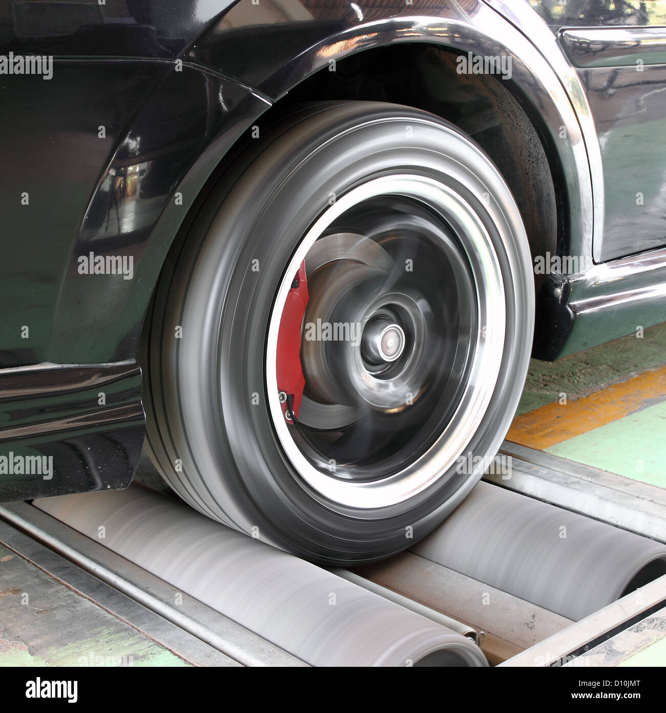 brake testing system of a car Stock Photo - Alamy