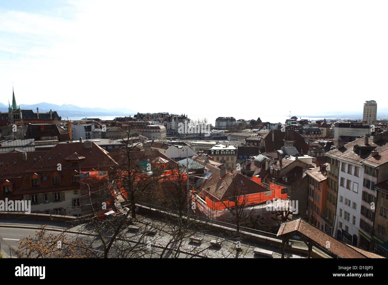 lausanne cityscape close up Stock Photo - Alamy